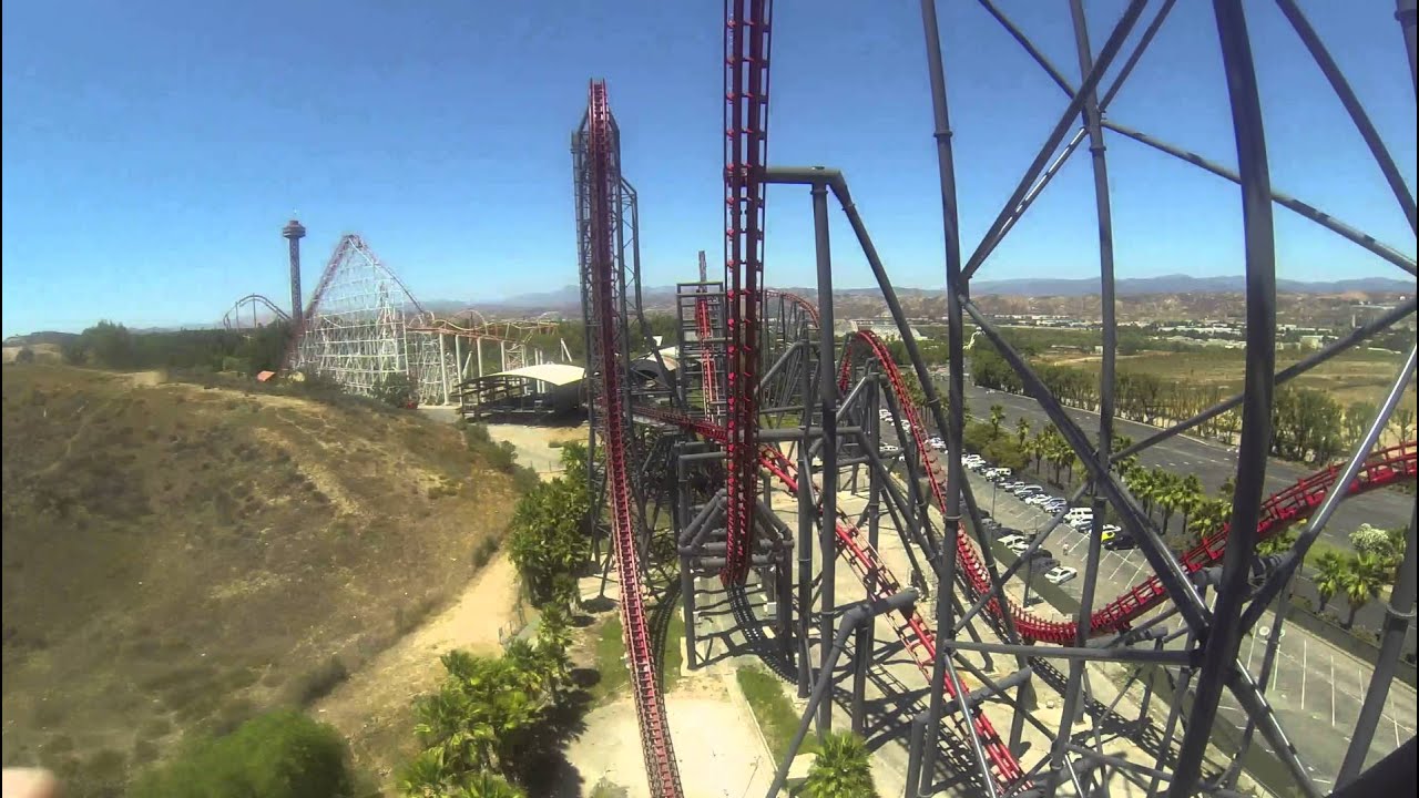 X2 - Six Flags front seat POV 2.7k HD - YouTube