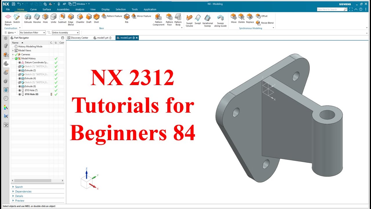 Siemens NX tutorials for beginners|NX 2312|tutorial-84 - YouTube