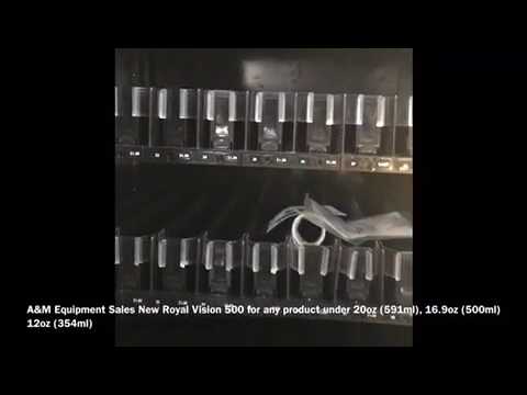 New Royal Vision 500 glass front vendor - YouTube