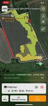 XAG Variable Rate Prescription Map operation - Created with PIX4Dfields ! - YouTube