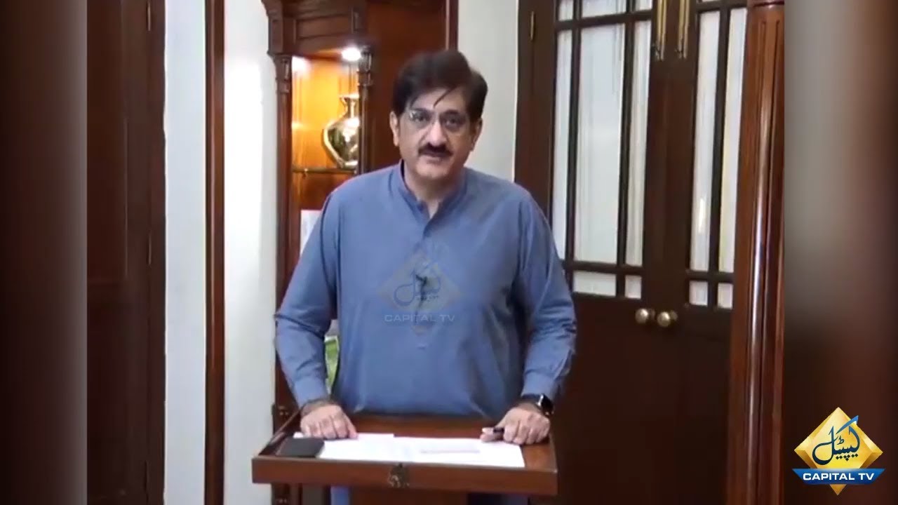 CM Sindh Murad Ali Shah's important message for citizens about COVID-19 ...