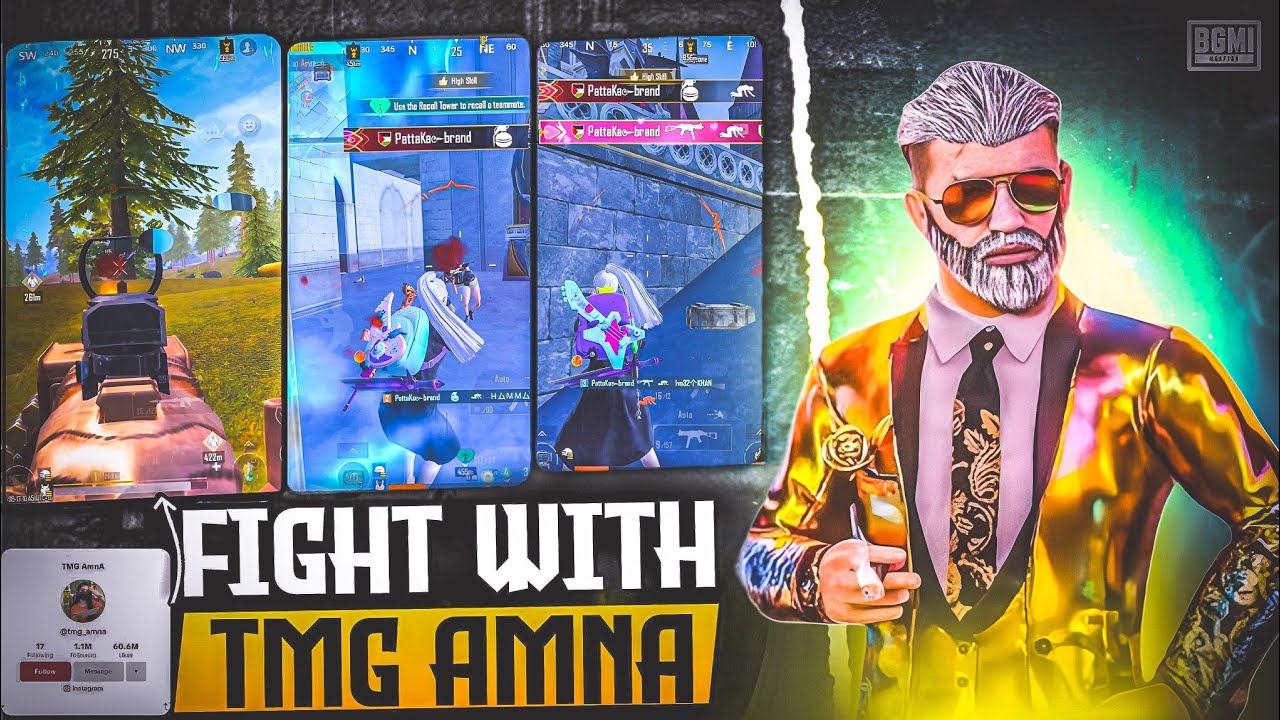 FIGHT WITH |TMG AMNA|😍PUBG MOBILE 🙄 - YouTube