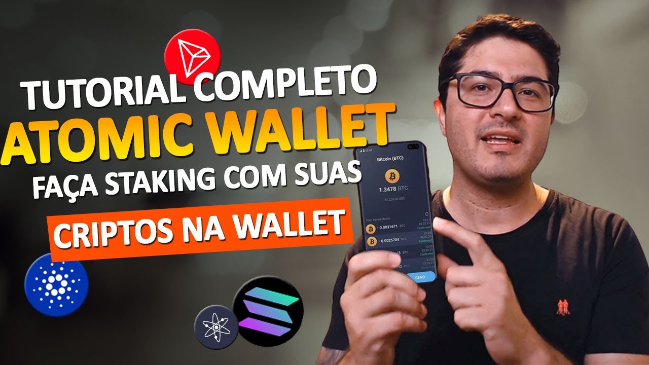 Tutorial ATOMIC WALLET | GUARDE criptos com SEGURANÇA | Staking de ...
