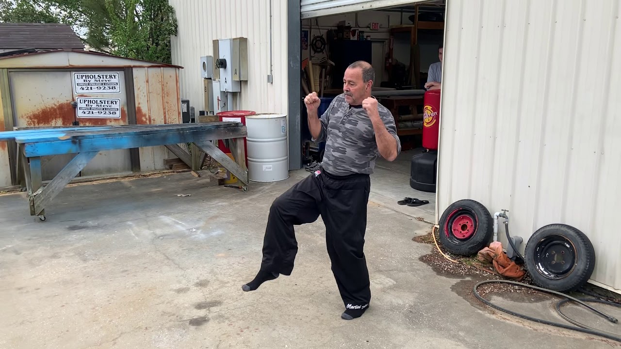 Front kick high low punch - YouTube