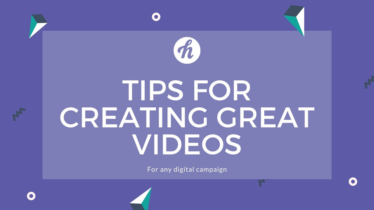 Five Tips for Creating Great Videos - YouTube