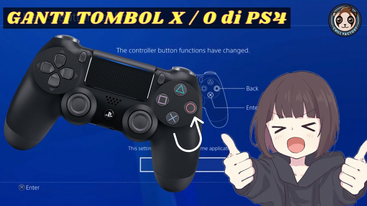 Cara Ubah Tombol X ke O dan sebaliknya di PS4 - YouTube