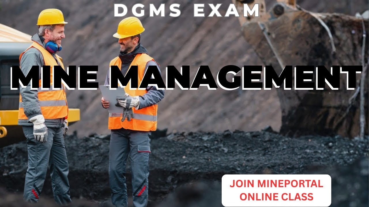 MINE MANAGEMENT | DGMS MMLGS EXAM| DGMS ONLINE CLASS - YouTube