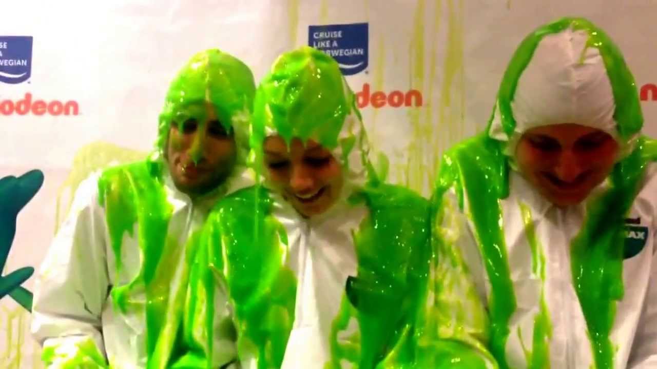 Getting slimed at Nickelodeon - YouTube
