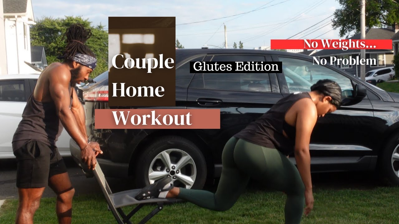 Leg Workout Routine for couples at home with just body weight *Follow ...