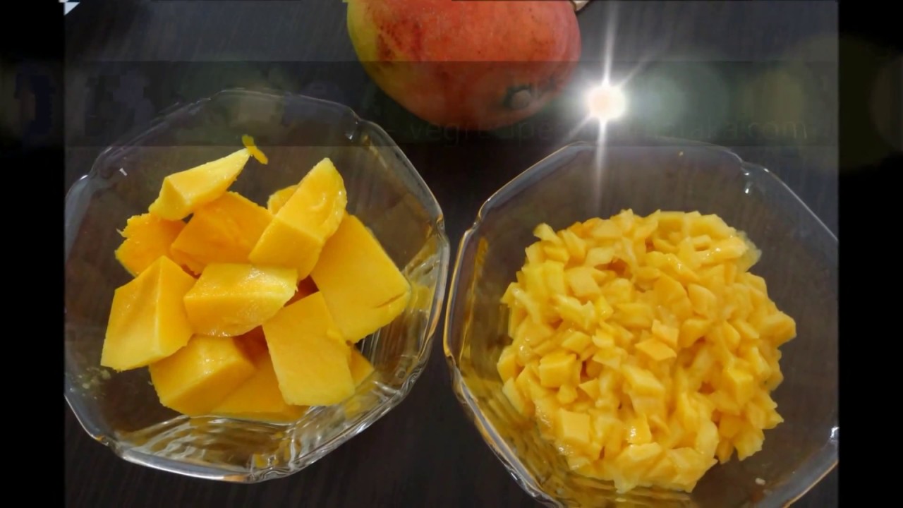 Easy way to cut mangoes | Chop mangoes easily | Mango cutting tricks ...