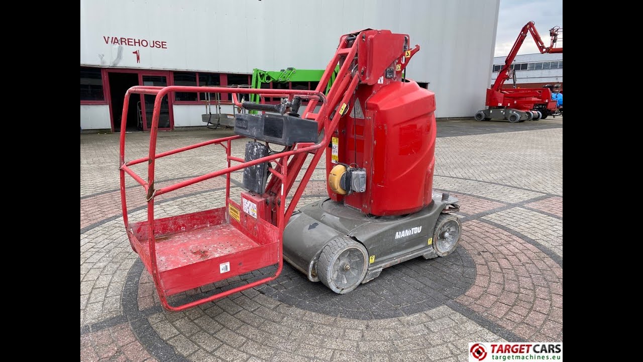 782166 MANITOU 100VJR EVOLUTION VERTICAL MAST AERIAL WORK LIFT PLATFORM W/JIB ELECTRIC 2018 ...