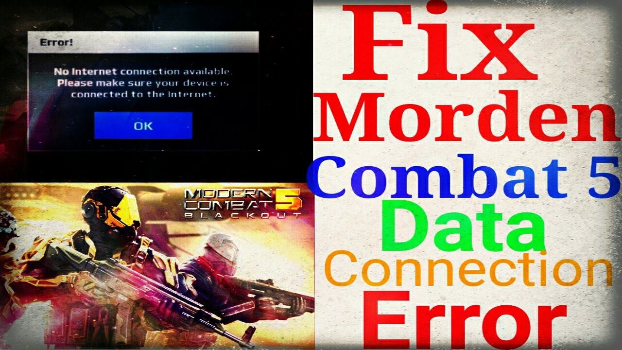 Fix Morden Combat 5 Connection Error - YouTube