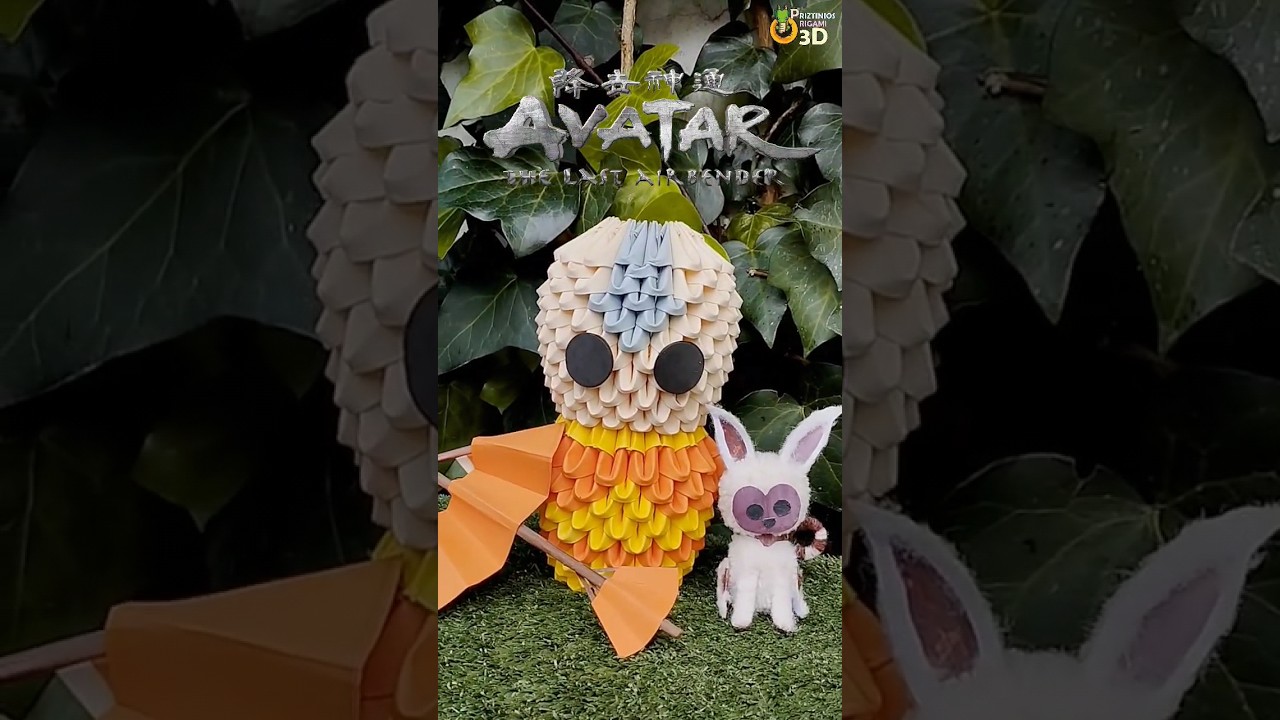 Aang 🌀 - Tutorial ya disponible en en canal 🤗 #origami3d #avataraang # ...