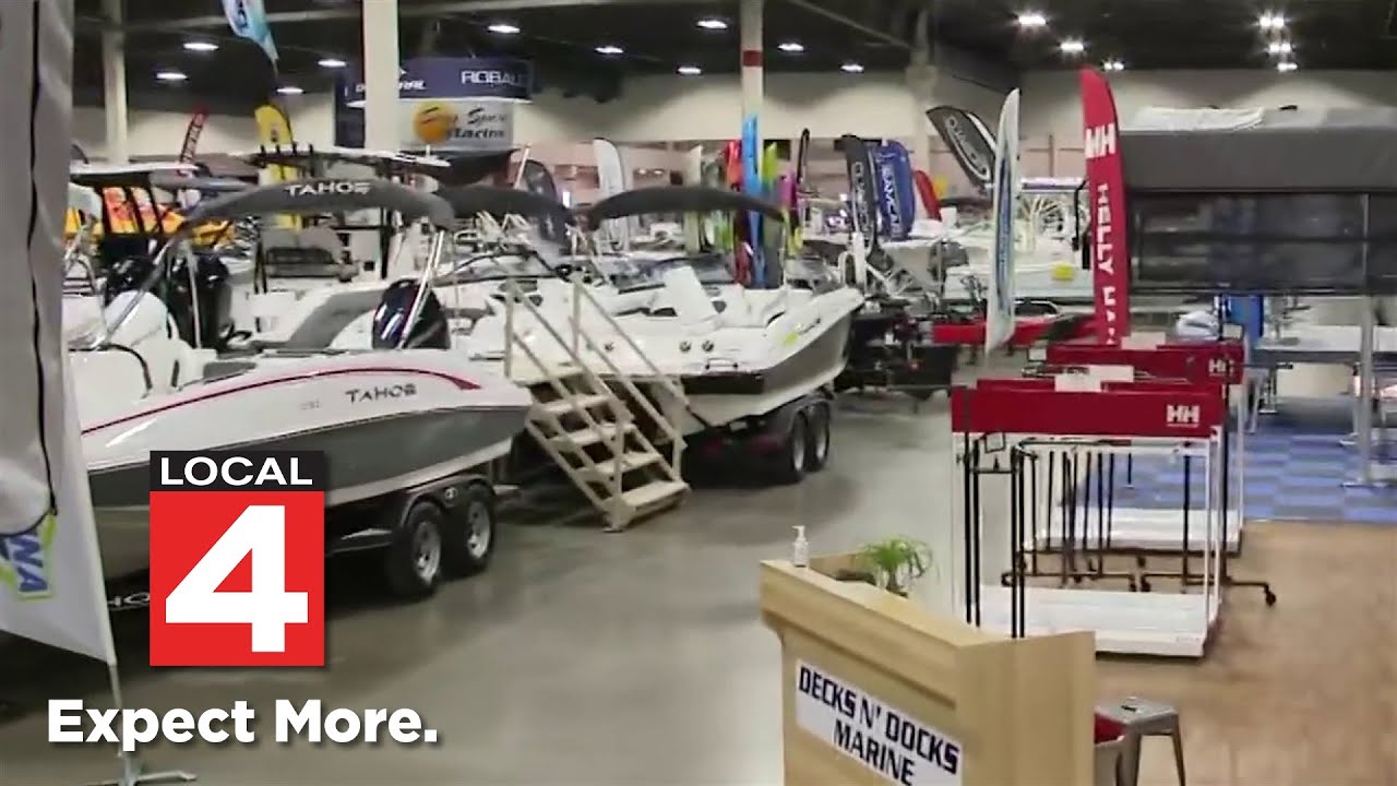 Novi boat show returns to Suburban Collection Showplace - YouTube