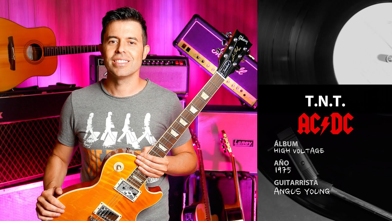 Cómo tocar TNT (SOLO) ROCK de TNT de ACDC en guitarra eléctrica ...