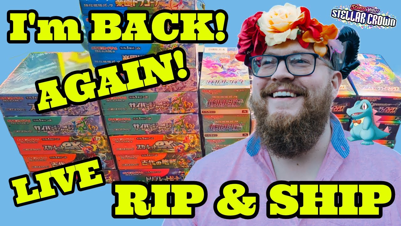 🔴LIVE RIP AND SHIP - Pokemon Card Opening JAPANESE FULL RESTOCK / NEW ...