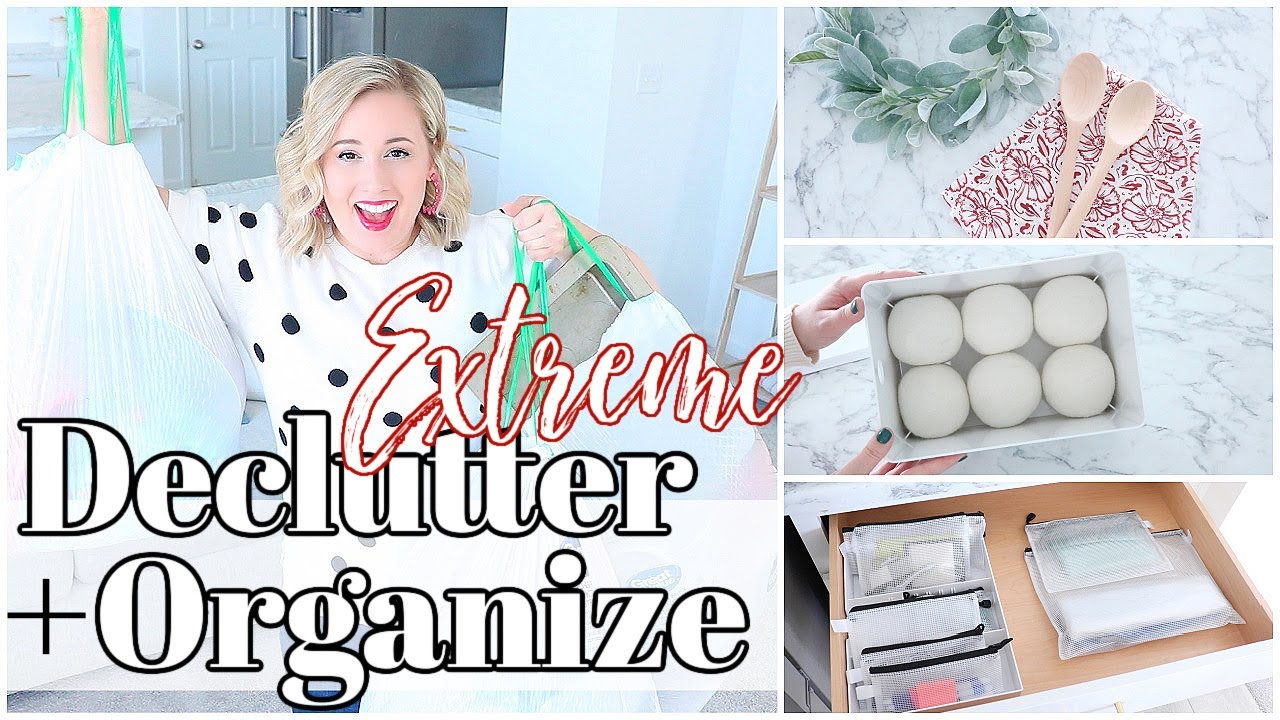 *EXTREME* Declutter + Organize with Me | 90% GONE!! Bonus Ikea Haul ...