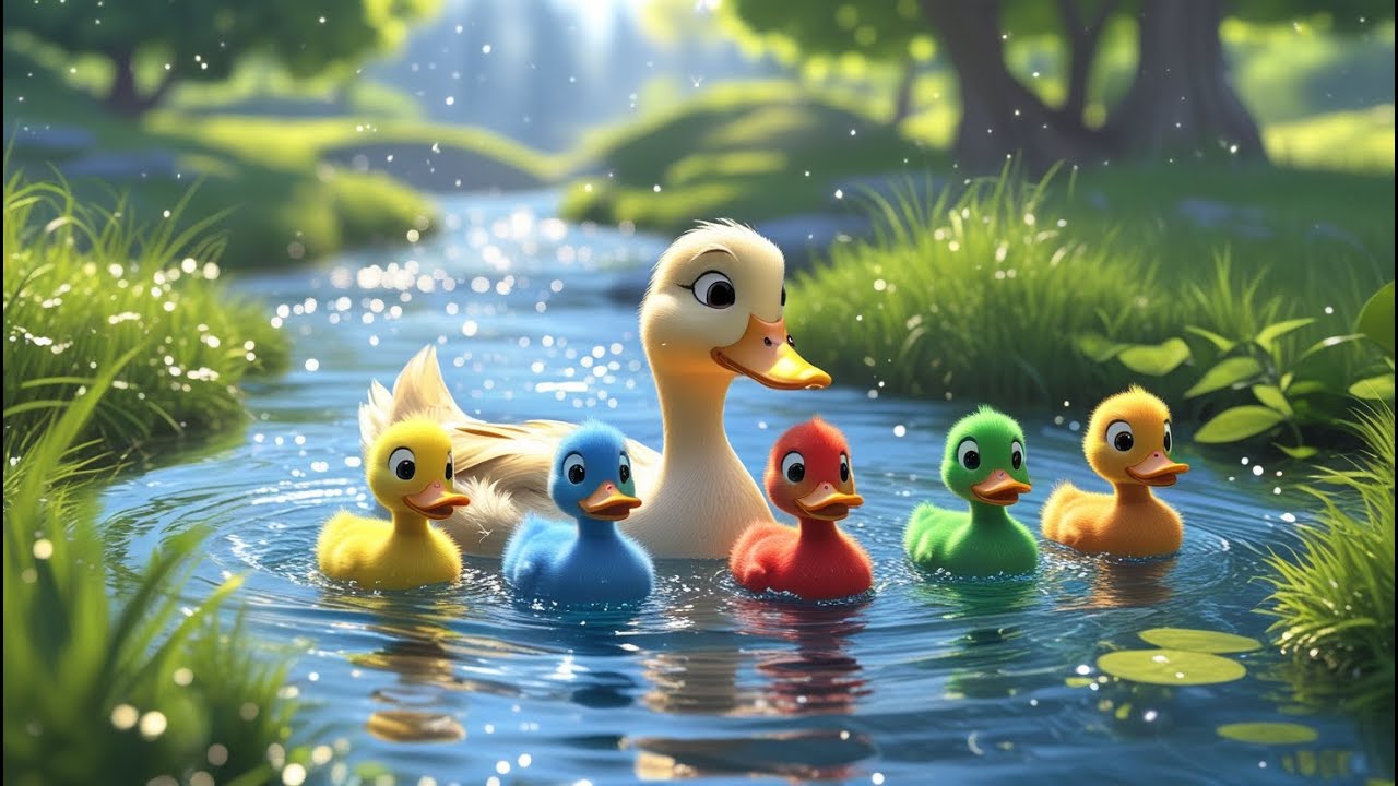 5 Little Ducks Song | Learn Colors with Nursery Rhymes & Kids Songs ...