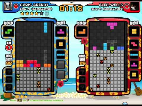 Tetris Battle 2P - Rank 71 - YouTube
