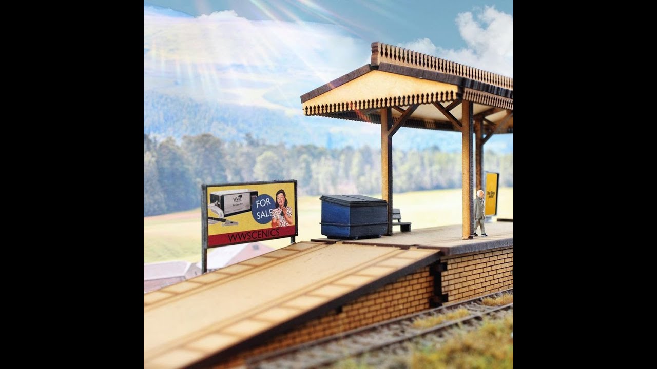 OO Gauge Large Advertising Billboards - YouTube