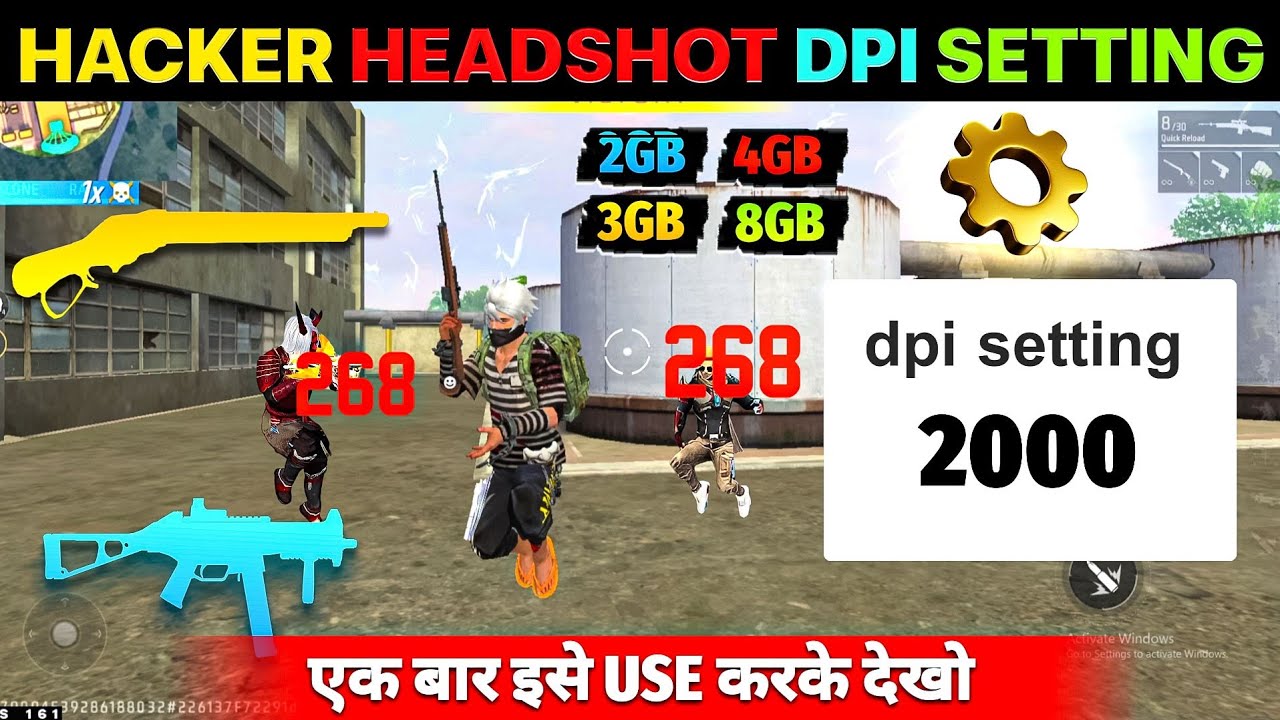 Free Fire DPI Settings | Free Fire Dpi Settings 2gb 3gb 4gb 6gb 8gb Ram ...