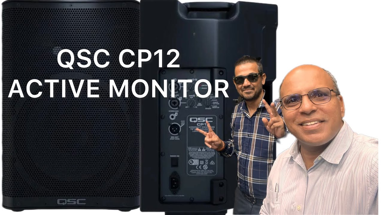 QSC CP12 Active Monitor Sound Check - YouTube