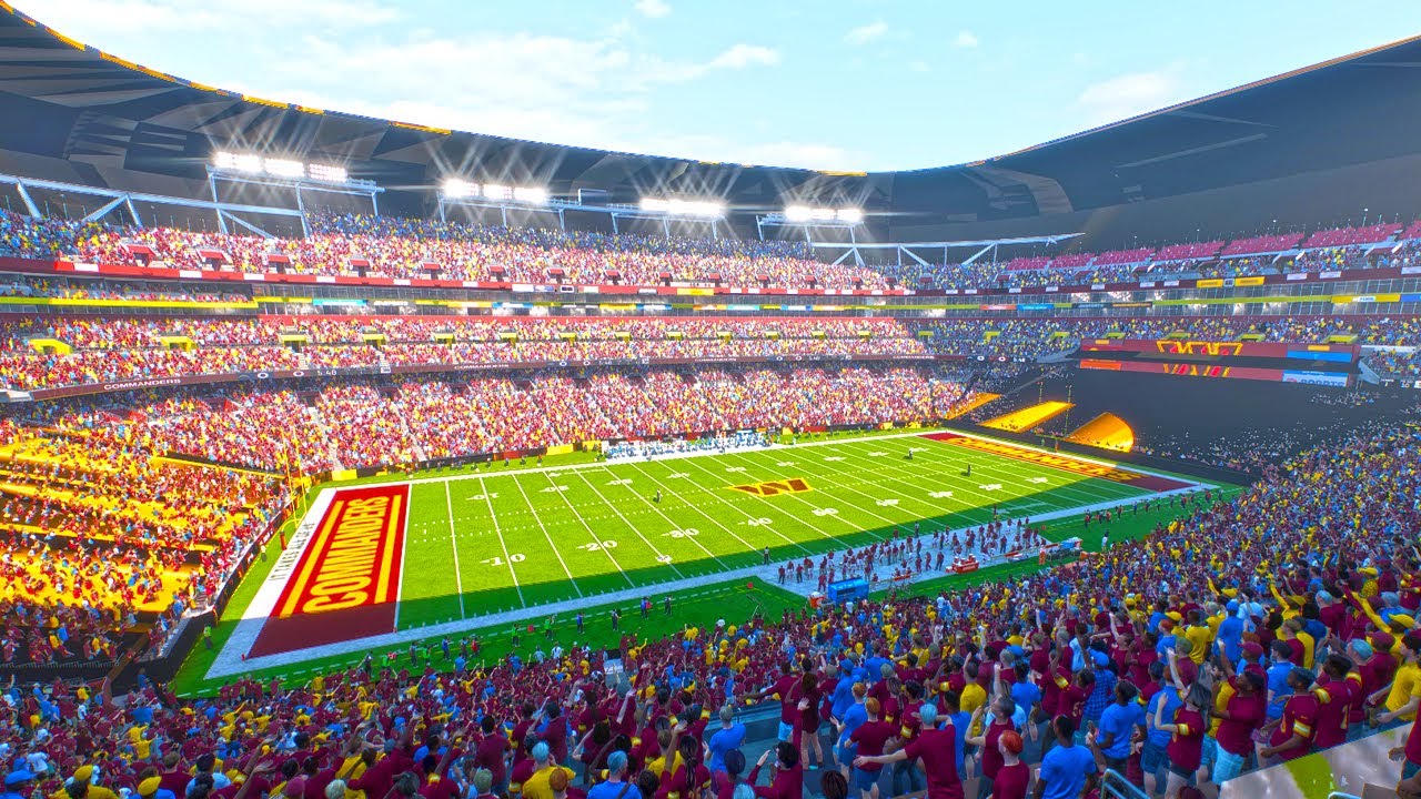 SO I ADDED A WASHINGTON COMMANDERS NEW STADIUM CONCEPT INTO MADDEN 25