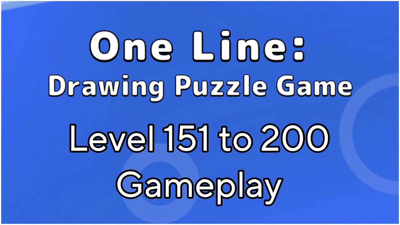 One Line: Drawing Puzzle Game Level 151 to 200 Gameplay - YouTube