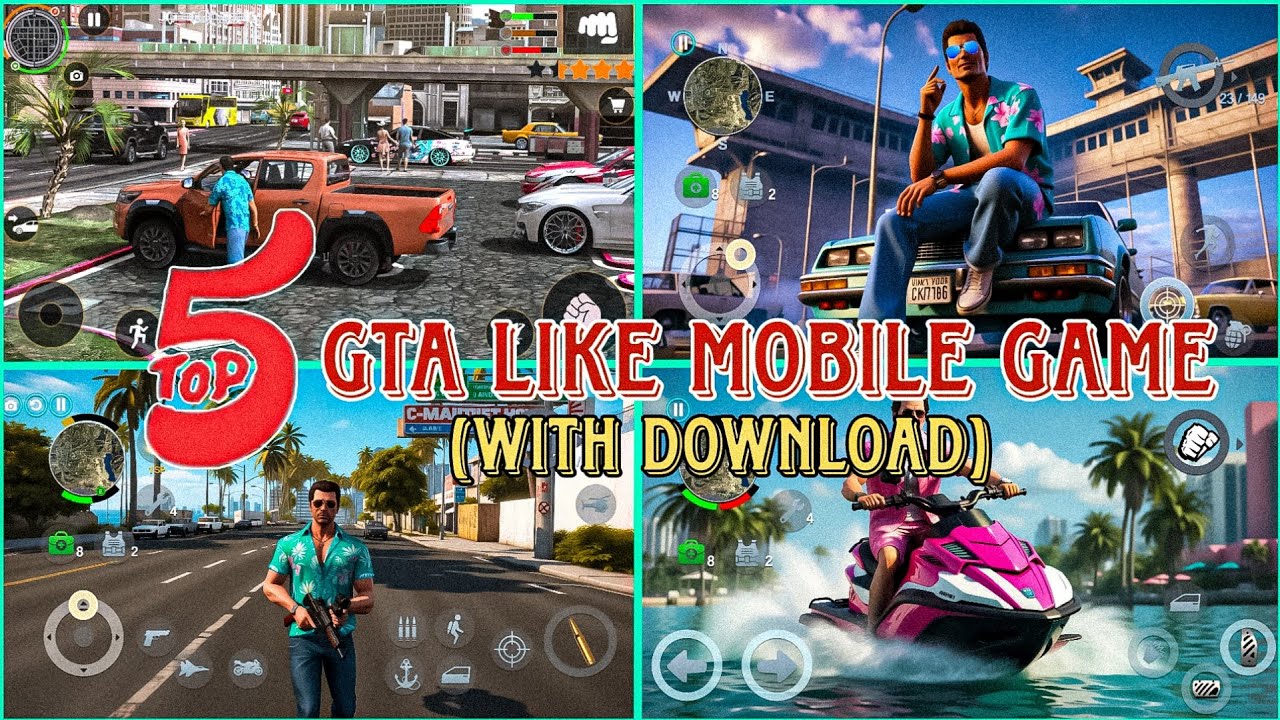!NEWLY LAUNCHED GTA LIKE MOBILE GAME WITH DOWNLOAD! | Top 5 GTA Mobile ...