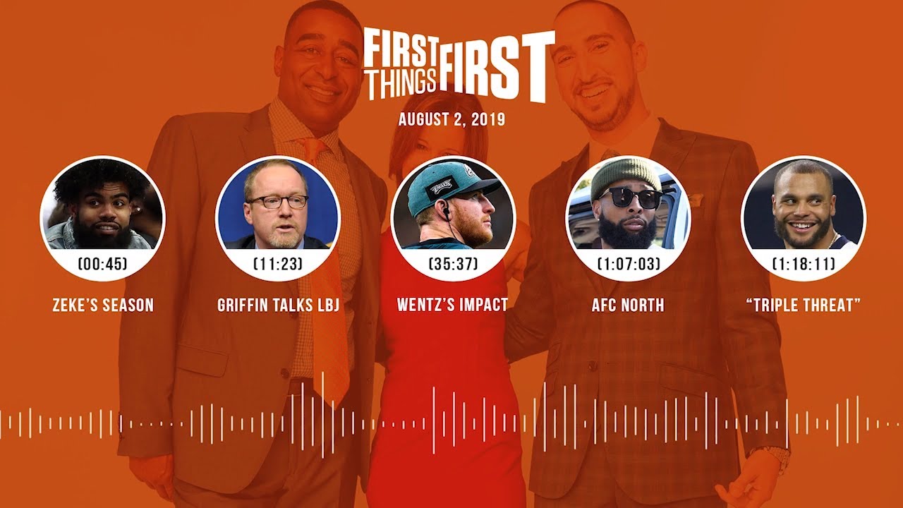 First Things First Audio Podcast(8.2.19)Cris Carter, Nick Wright, Jenna ...