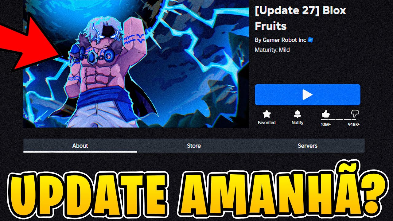 🔥 É AMANHÃ?! DATA do UPDATE 27 pode ter VAZADO no Blox Fruits! – Roblox - YouTube
