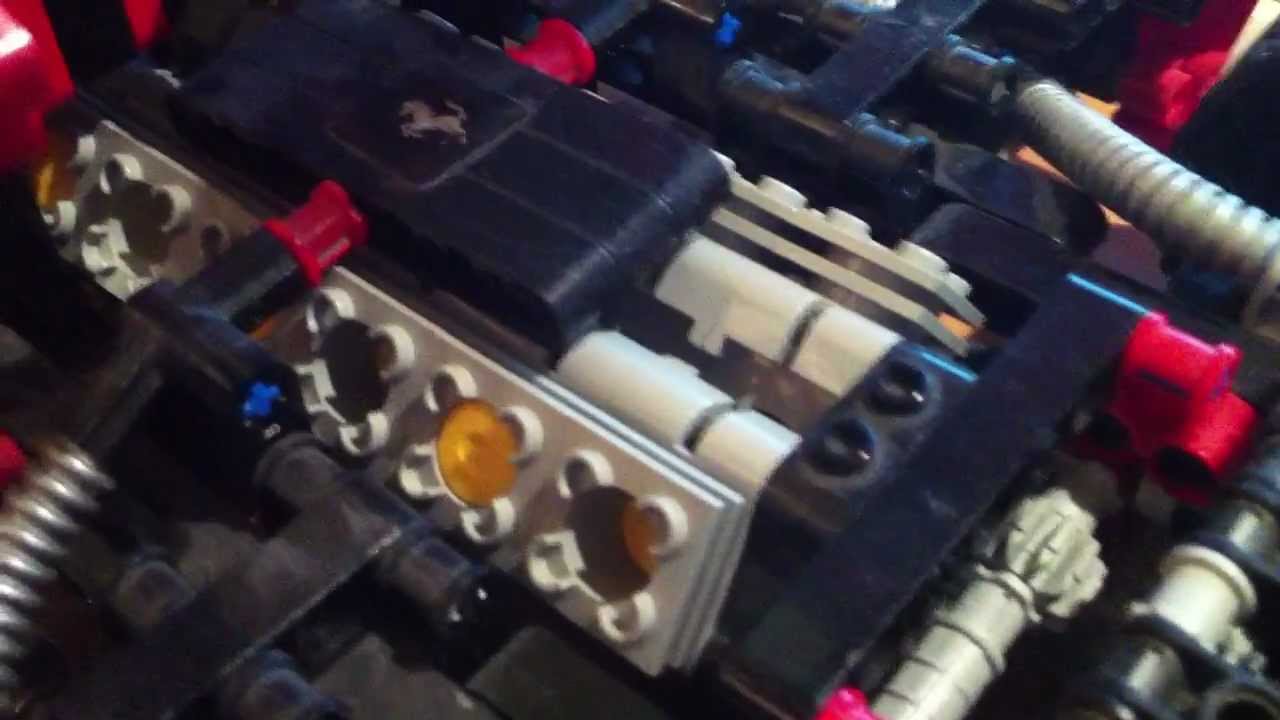 LEGO Ferrari V12 Engine - YouTube