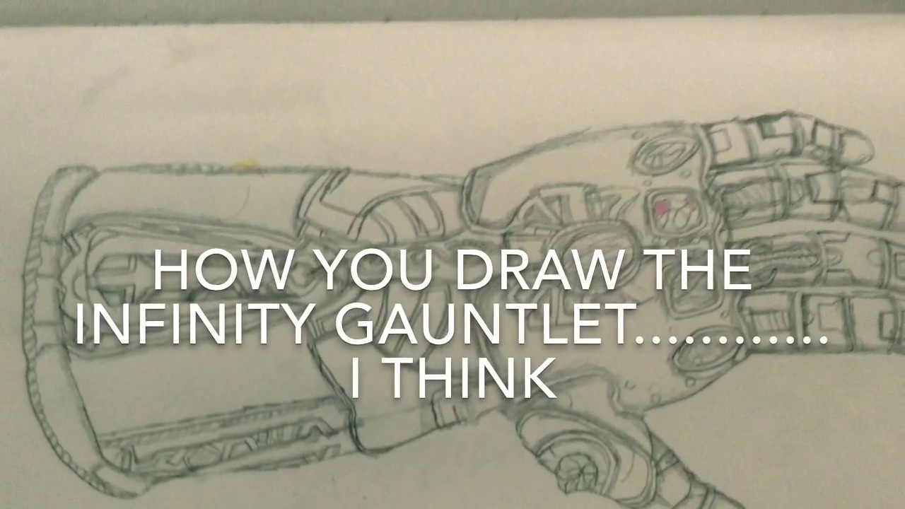 How To Draw The Infinity Gauntlet............ I Think - YouTube