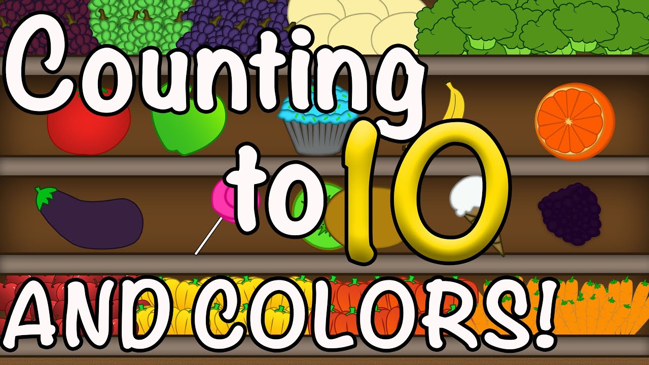 Colors and Counting 1 to 10 - Educational Counting Video for Children ...