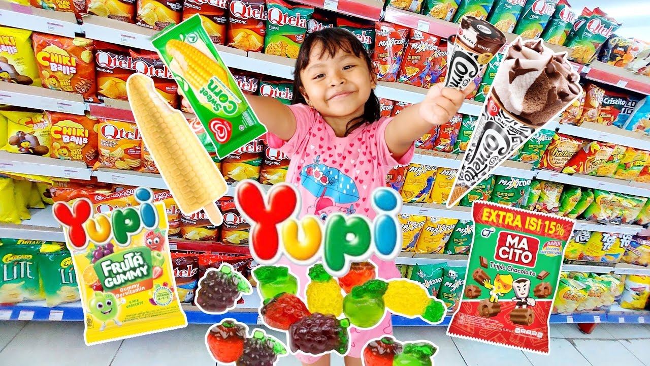 DRAMA BELI ES CREAM KARAKTER JAGUNG, ES CREAM CORNETO MINI, SNACK ...