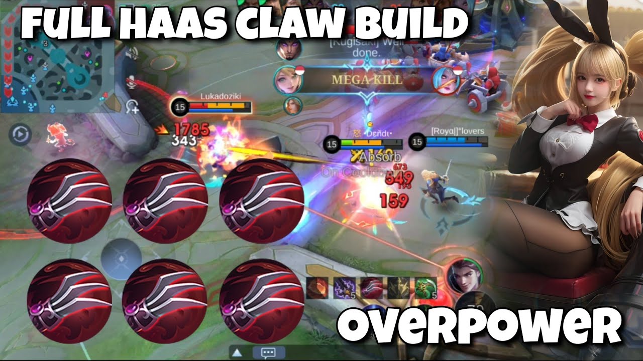 Full Haas Claw Build Layla Too OP - Mobile Legends - YouTube