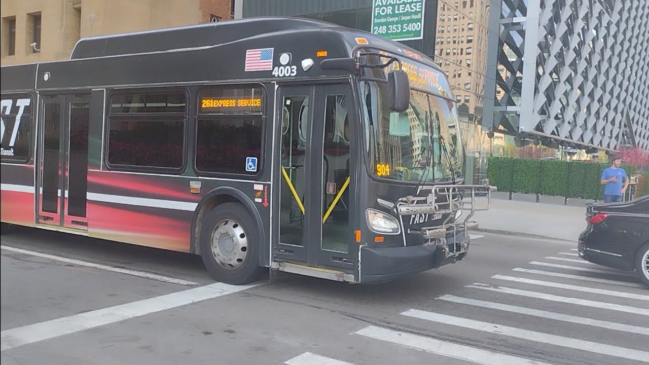 Eastbound FAST SMART bus 4003 XD60 NFI 2021 on Route 261 Fast Michigan ...