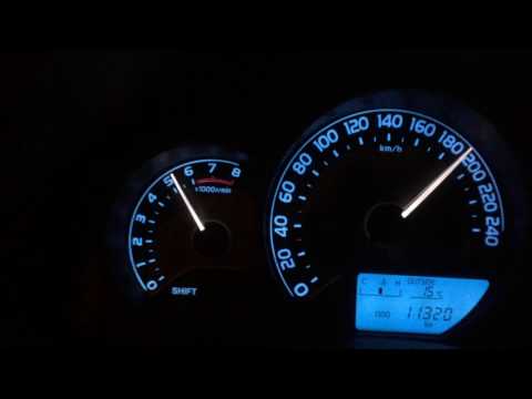 TOYOTA COROLLA 1.33 . 0-200 KM HIZ TESTİ.