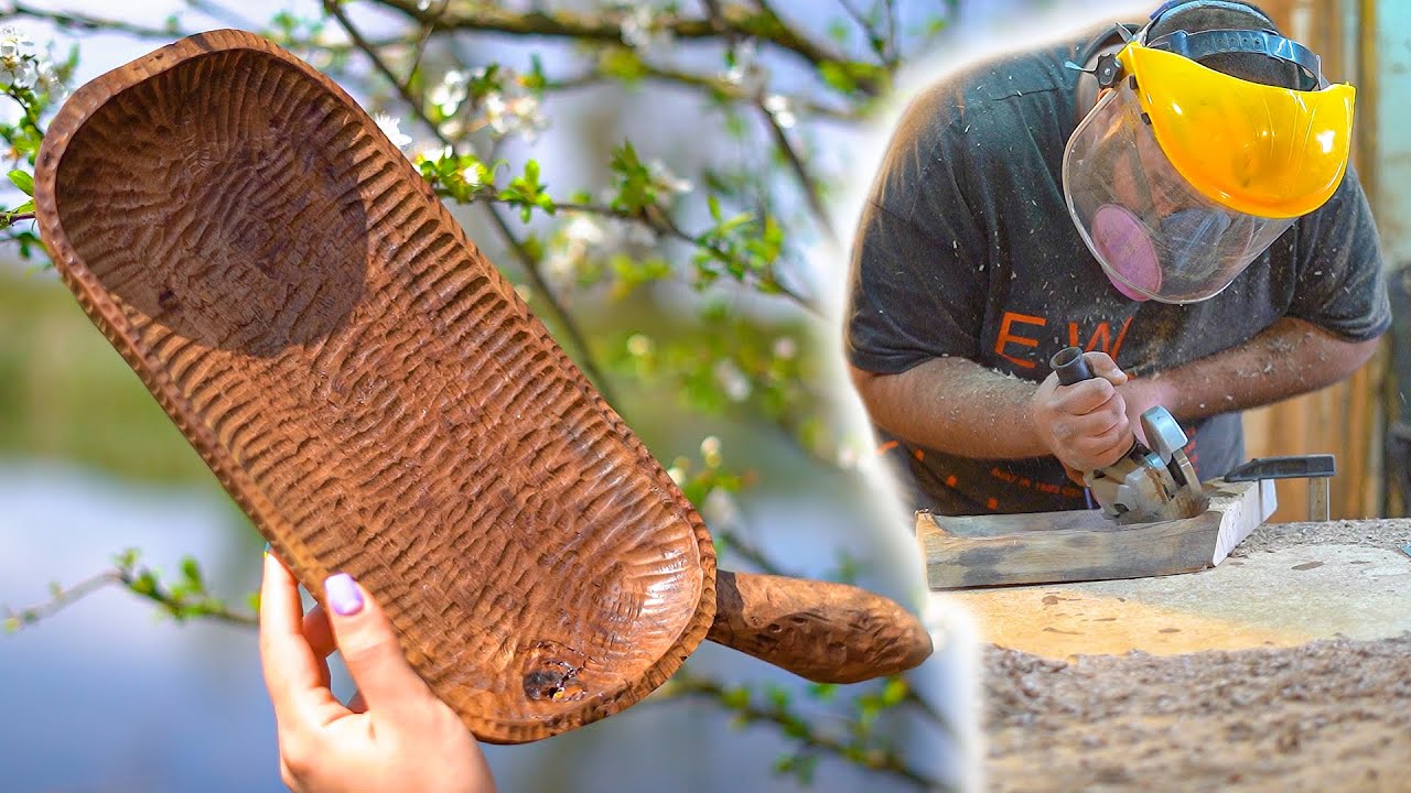 Turn USELESS Walnut Wood into a STUNNING Dish - YouTube
