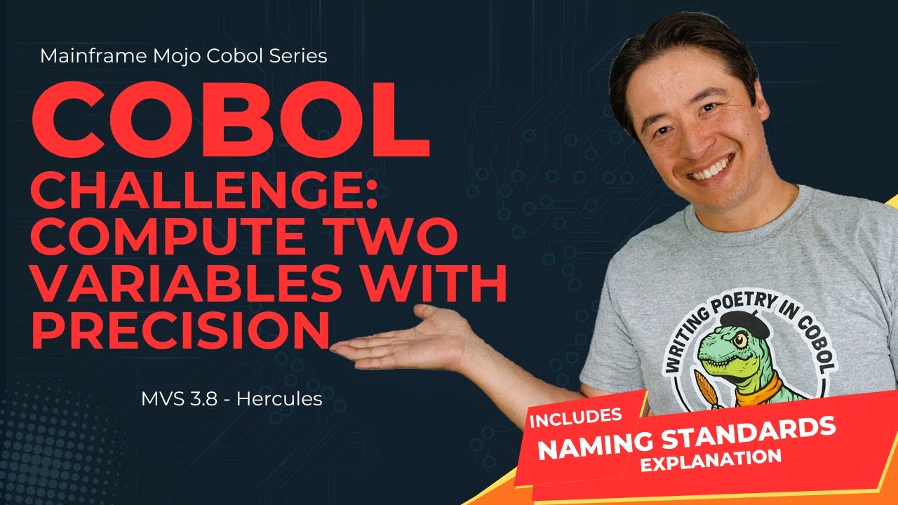 Cobol Challenge compute two variables with precision - YouTube