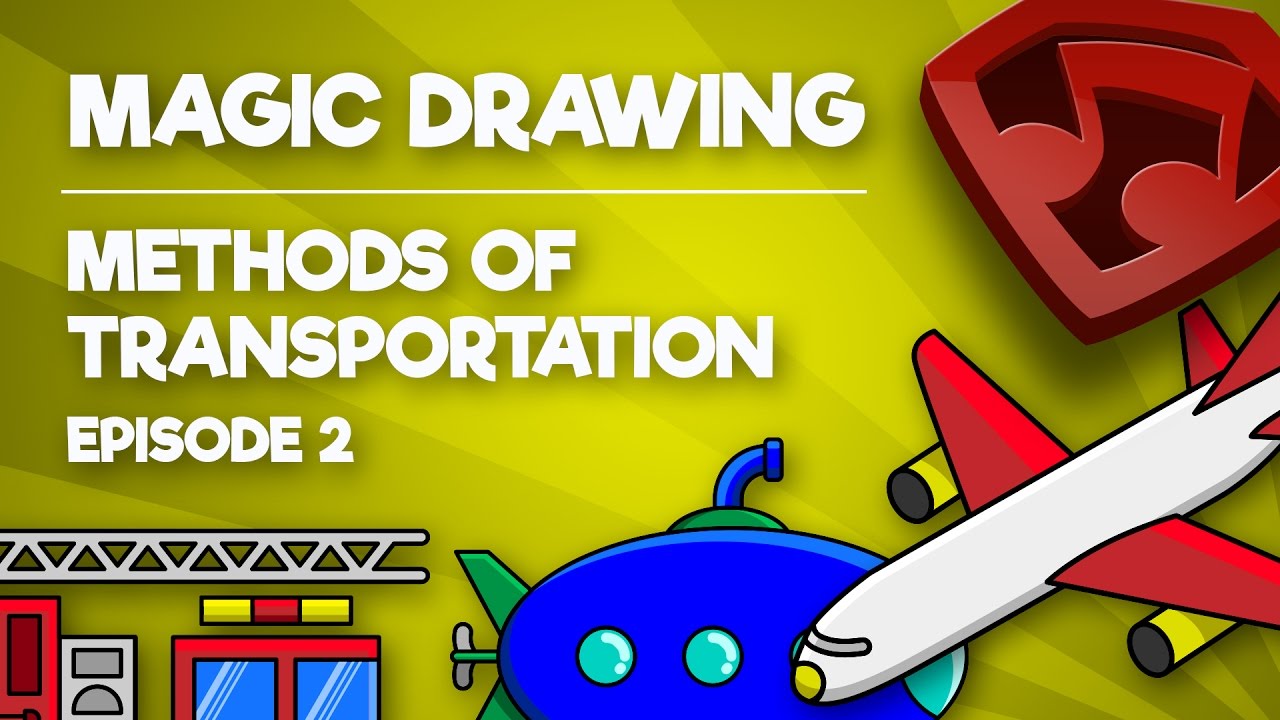 Magic Drawing | Let's Draw Methods of Transportation - Episode 2 | Kids ...