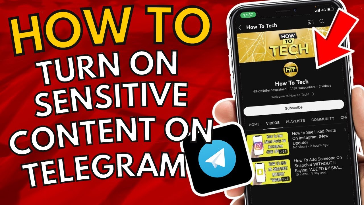 How to Turn On Sensitive Content on Telegram - YouTube