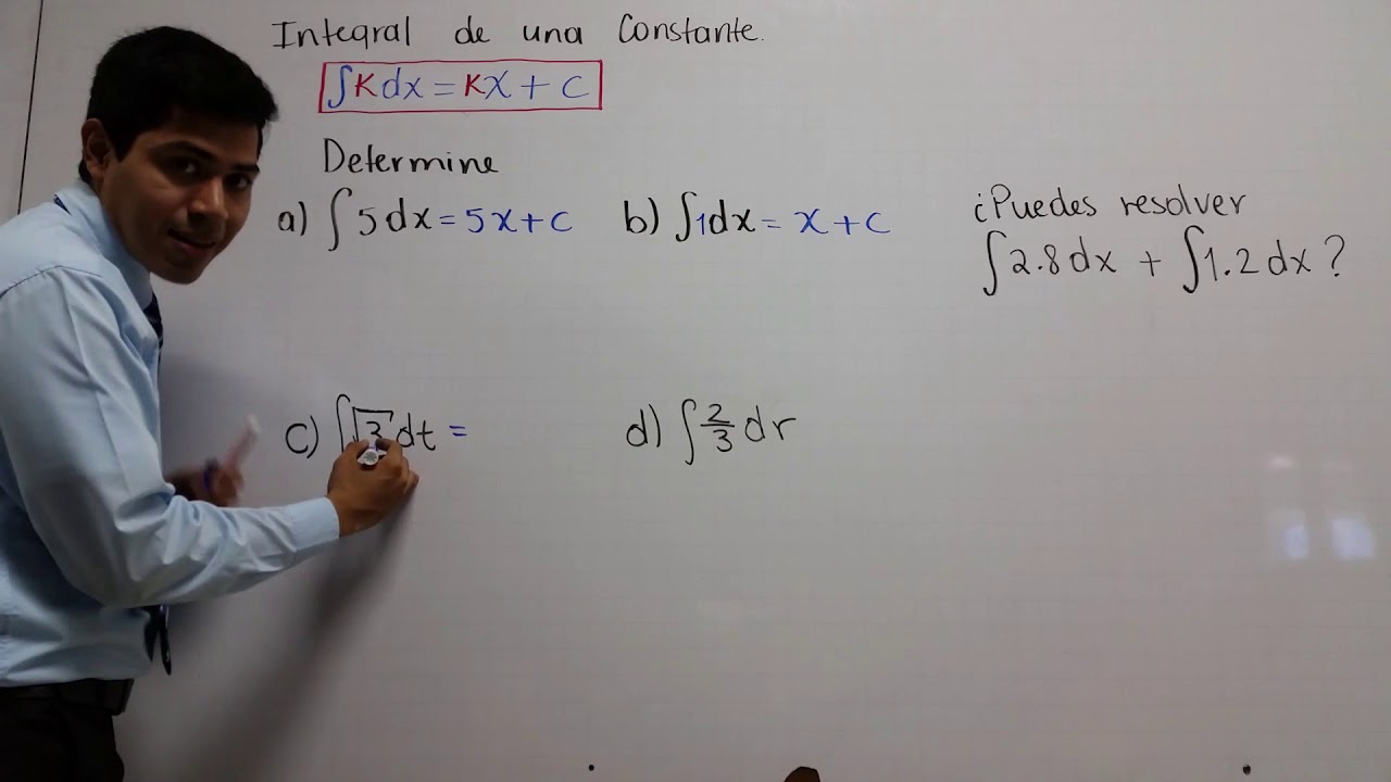 Integral de una Constante: Las integrales más fáciles - YouTube
