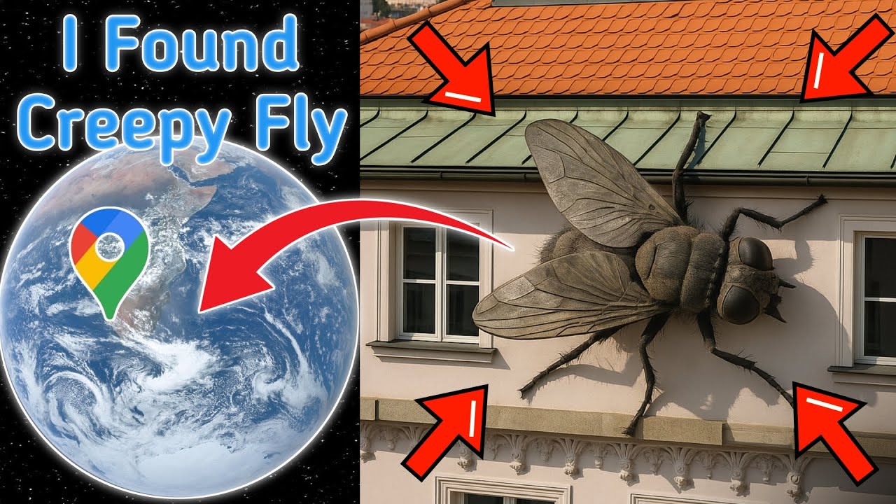 WOW Creepy Fly In Google Map and Google Earth - YouTube
