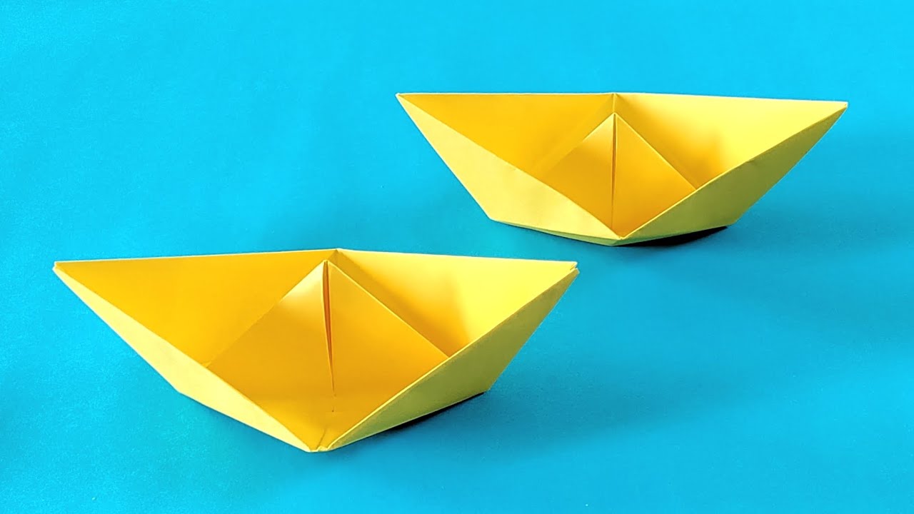 Easy DIY Origami Boat Video Tutorial - YouTube