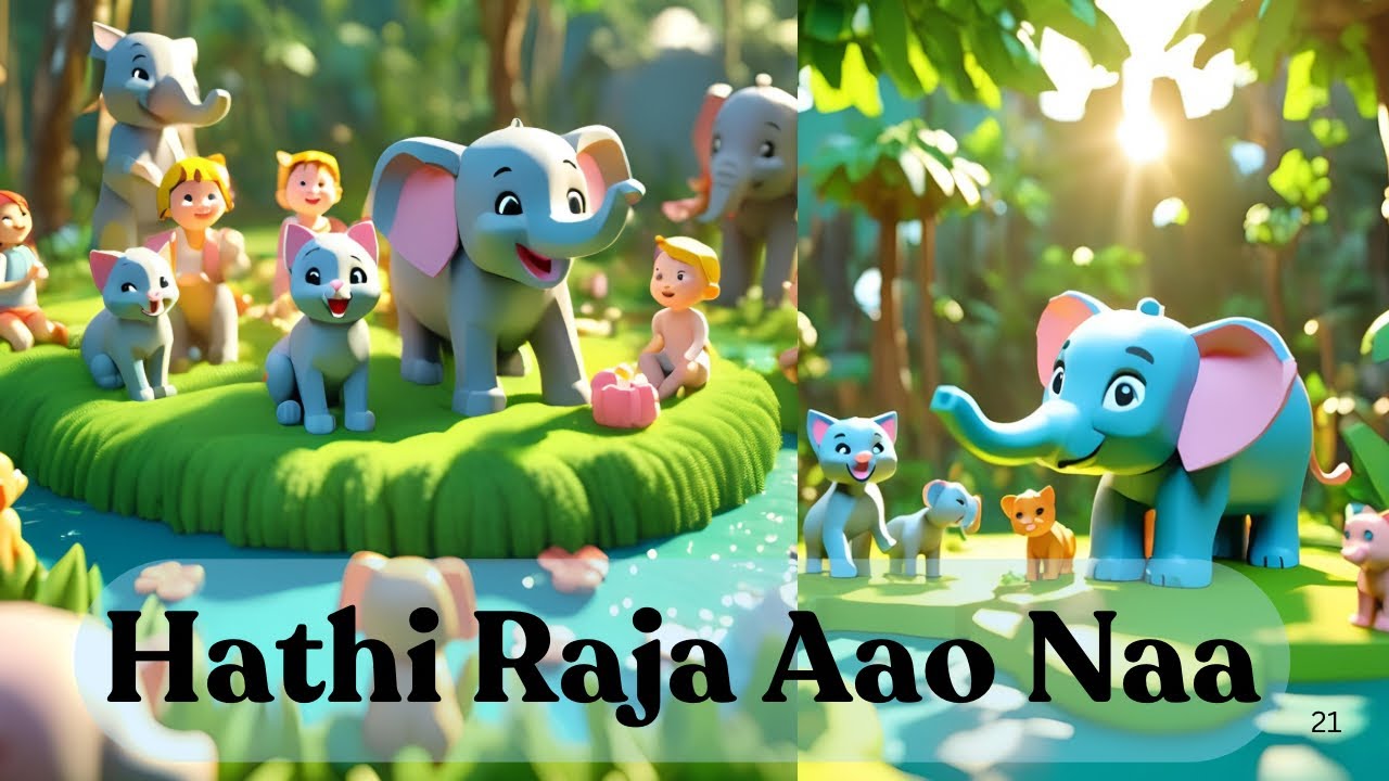 Hathi Raja Song ! Kids Cartoon Video ! Hindi Rhymes #cartoon #kidssong ...