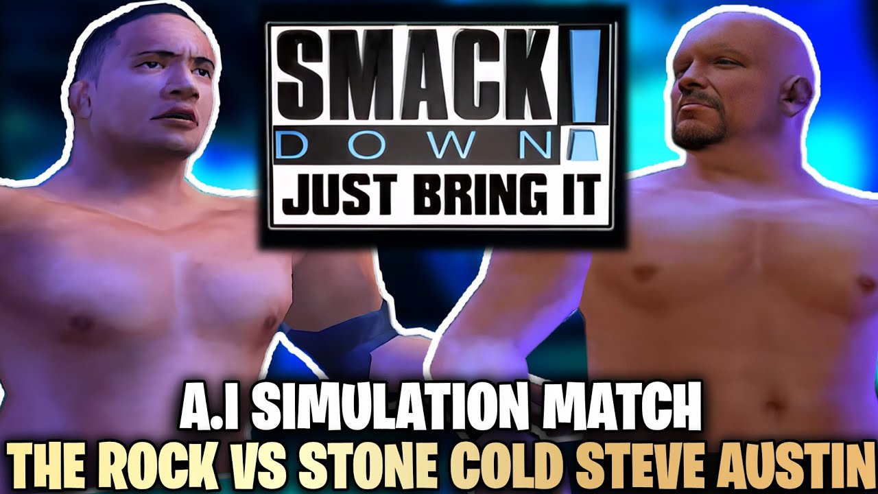 The Rock Vs Stone Cold Steve Austin – A.I vs A.I! ( Smackdown Just ...