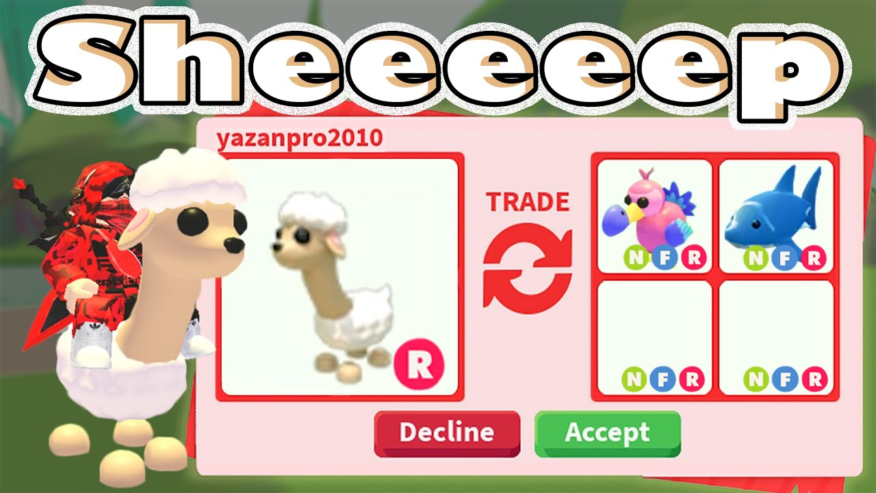 TRADING *NEW* SHEEEEEP 🐏 IN NEW MEMES UPDATE IN ADOPT ME ! - YouTube