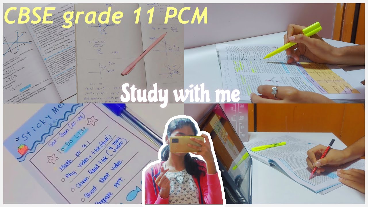 Study with me📖 || CBSE grade 11 study vlog || Class 11 PCM study vlog ...