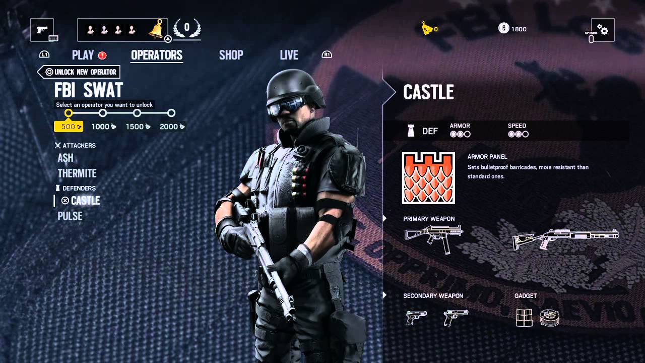 Tom Clancy's Rainbow Six® Siege All Characters - YouTube